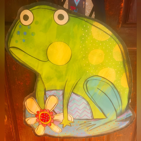 Tracy Pesche | Art | Nwt Tra Lala Frog 3d Art Painted Felt | Poshmark